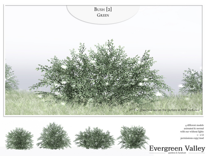 Second Life Marketplace - Bush [2] Green